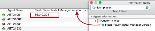 Determine the version of Adobe Flash Player Install Manager on OS X