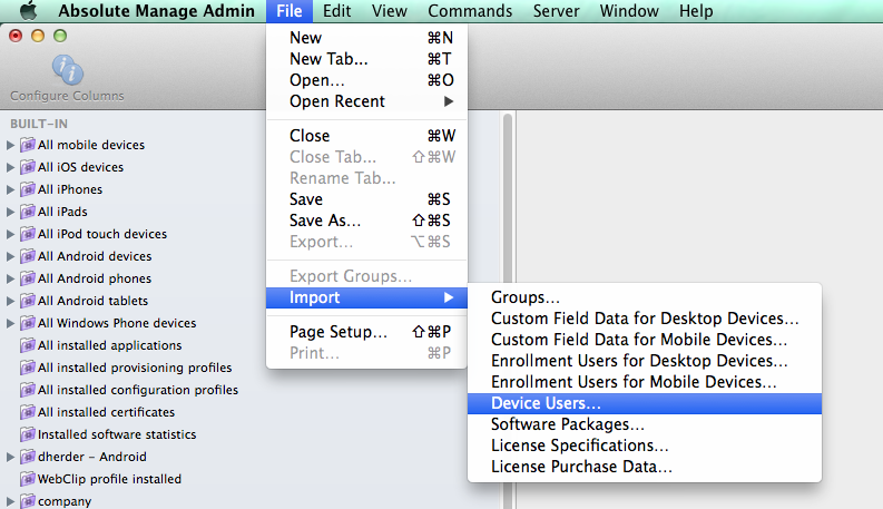 Import Device Users for the purposes of VPP app license assignment